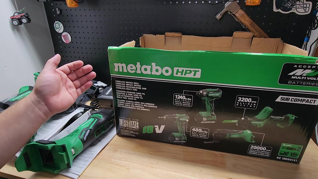 Check Out This Metabo HPT 18V 4 Tool Combo Kit! - YouTube