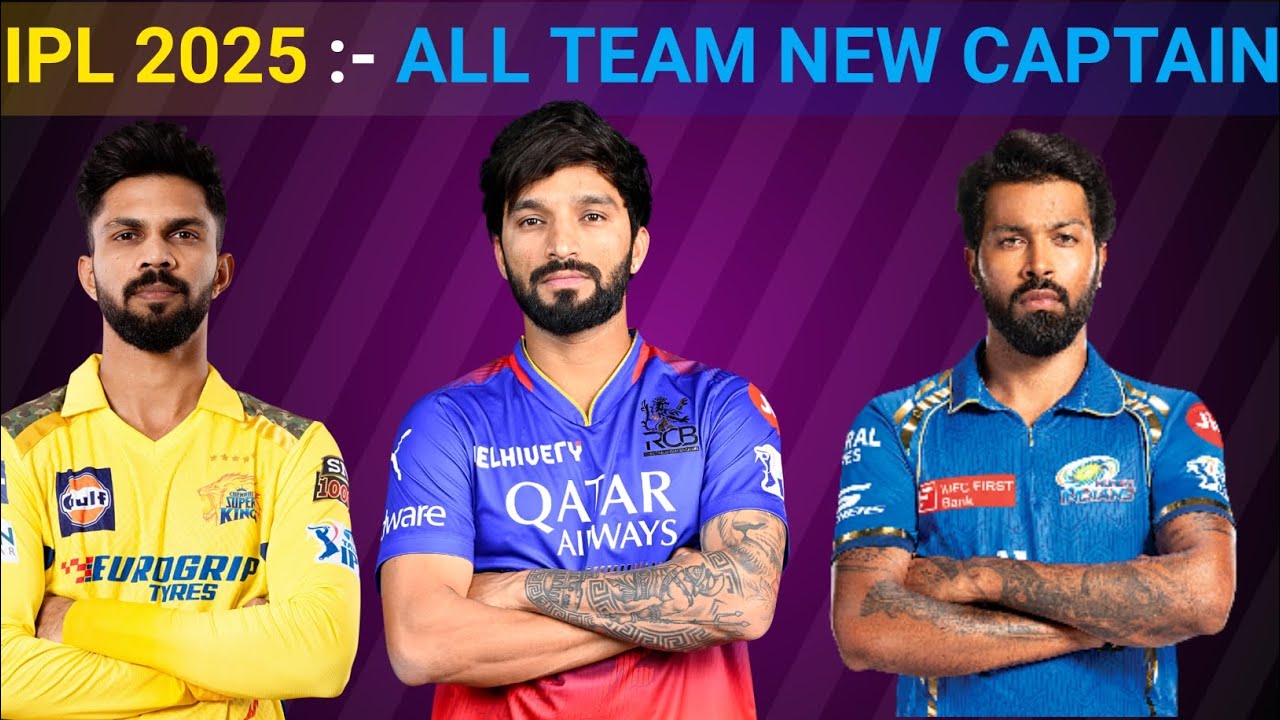 IPL 2025 :- ALL TEAM CAPTAIN REVAIL 💯 ️🔥 - YouTube