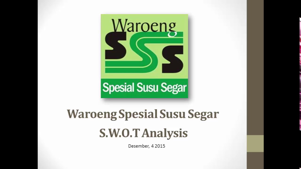 SWOT Analisis Waroeng Spesial Susu Segar | Perencanaan Media Iklan ...