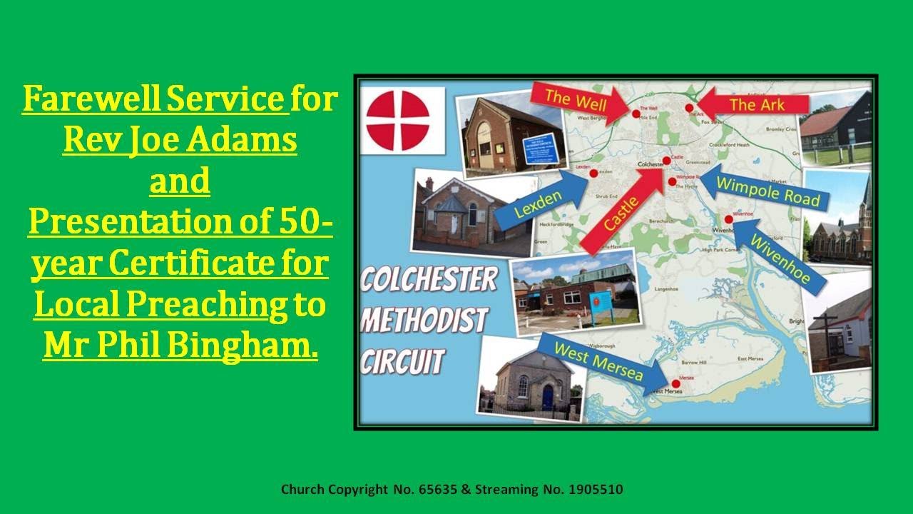 Saying farewell to Rev'd. Joe Adams and Dave and congratulations to ...