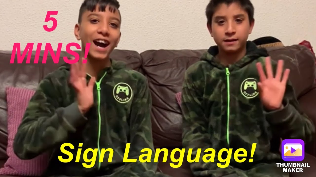 British Sign Language | 5 mins! | Learn to sign with me! | Compilation ...