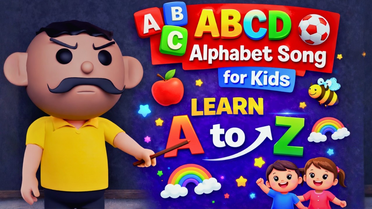 ABCD Alphabet for Kids | Learn A to Z Letters | Nursery Rhymes for ...