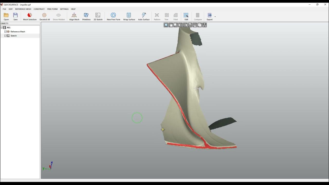 QS Tutorials: 2D Sketch- How to do Reverse Engineering with QUICKSURFACE - YouTube