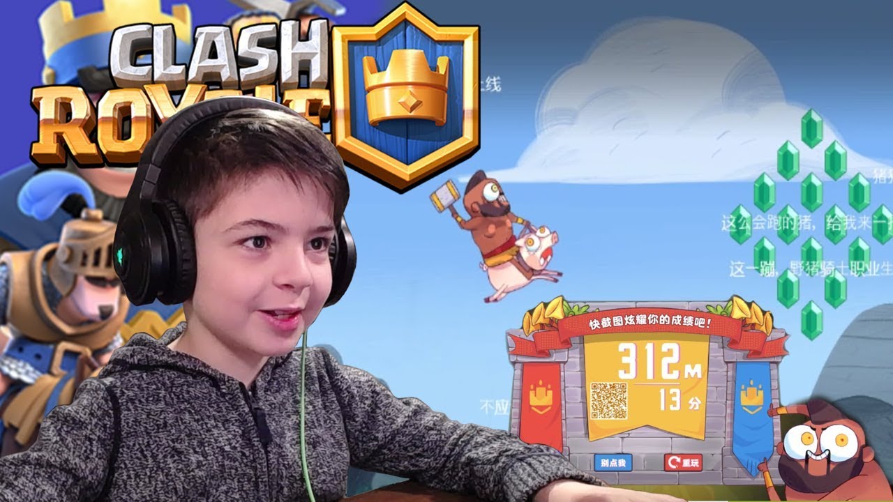 MINI HOG RIDER GAME - Clash Royale - YouTube