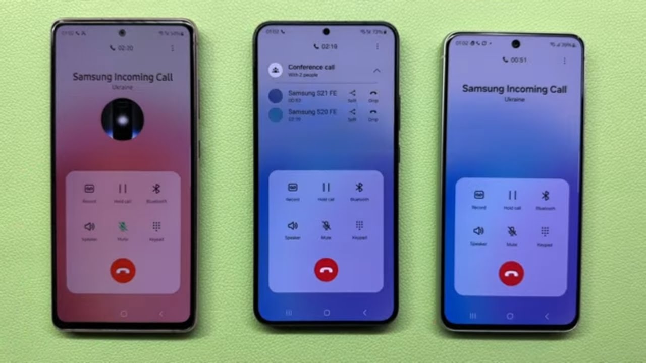 Samsung S22+ calls Samsung S20 FE and Samsung S21 FE | Outgoing ...