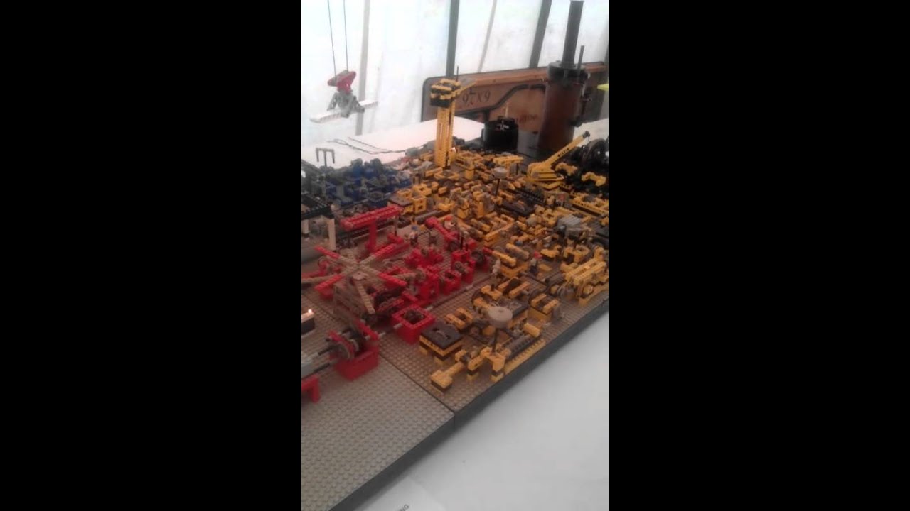 Lego Technic Factory powered by Steam Engine - YouTube