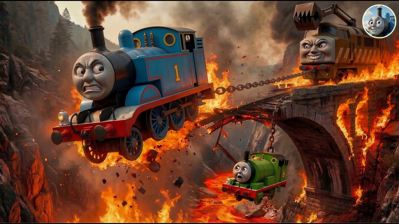 Thomas Saves Little Percy After Diesel 10 Attacks | Gordon Arrives Just ...