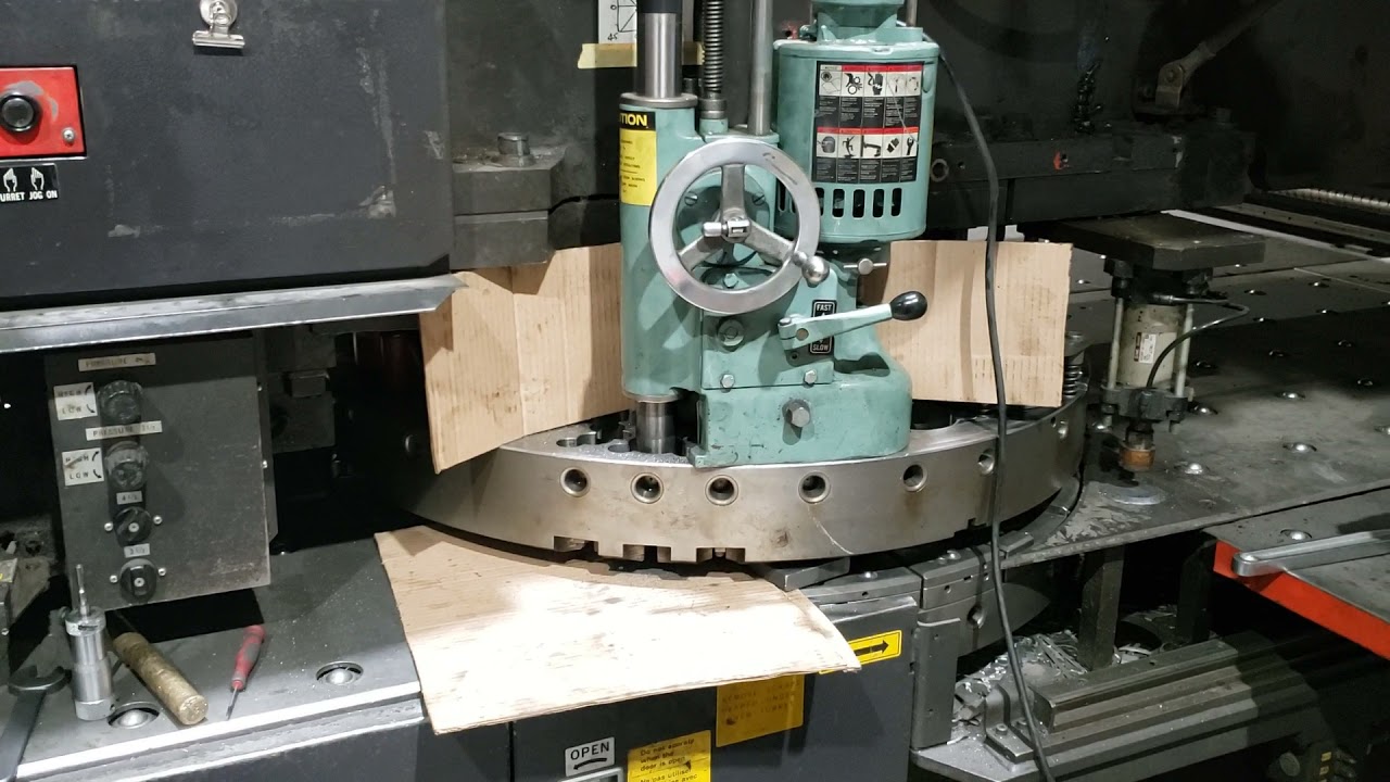 Amada Pega, restoration of a 45 stations turrets(Turret Sleeving) - YouTube