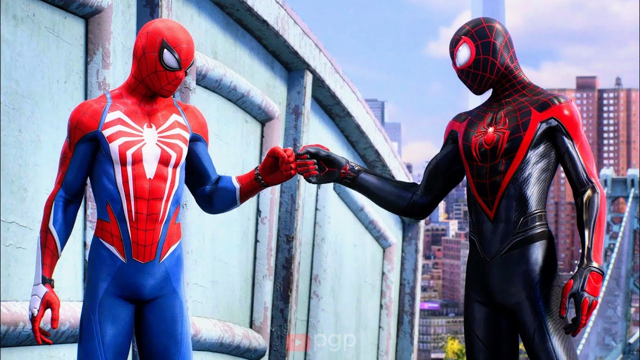 Peter and Miles FISTBUMP Scene - Marvel's Spider-Man 2 PS5 - YouTube