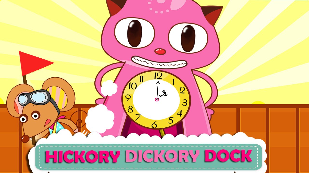 Hickory Dickory Dock Kids Songs - Nursery Rhyme and Lyrics - YouTube