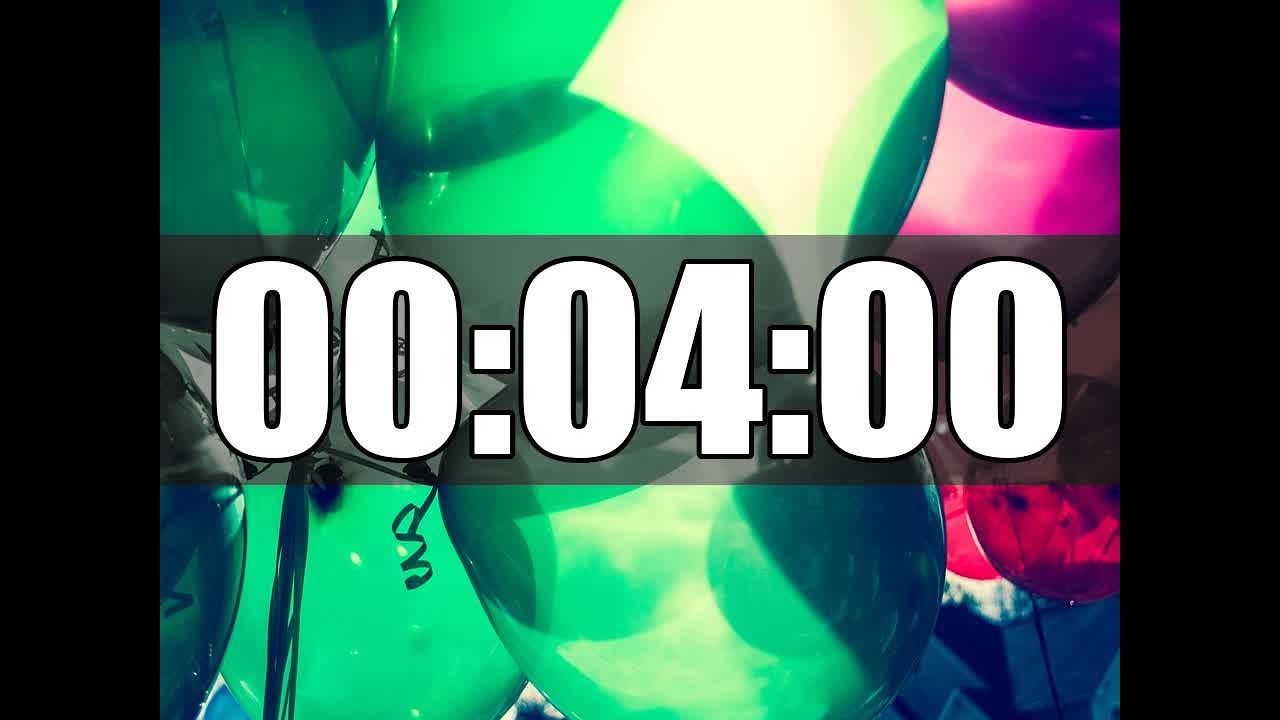 4Minute Birthday Timer Countdown Tik Tok in Last 10 Seconds - YouTube