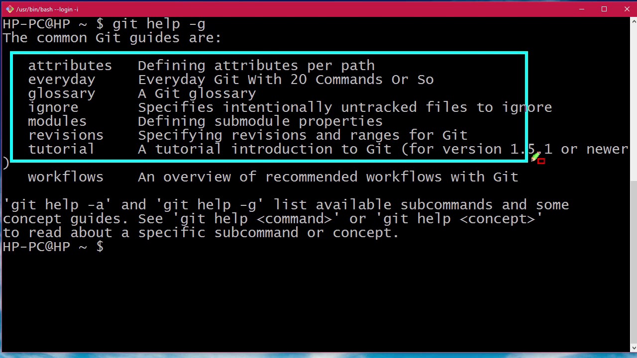 013 Git Help system Lab - YouTube