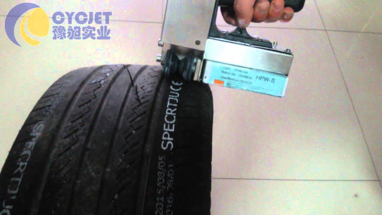 ALT360 Tire Handheld inkjet printer logo_How to print tyre by Hand Jet ...