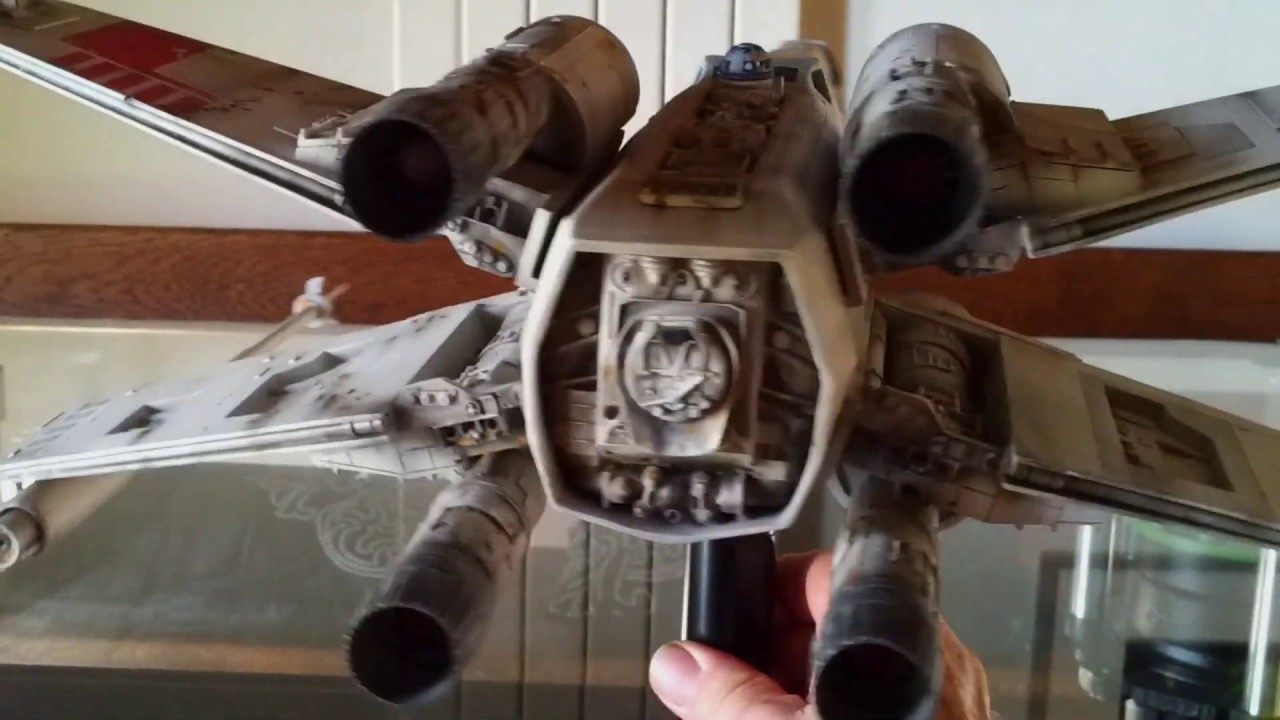 Star Wars Red 5 X-Wing studio scale model - YouTube