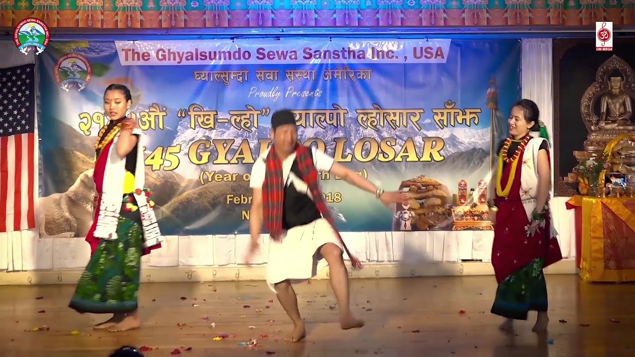 Magar Sorathi Dance performed during Ghyalsumdo USA Losar 2018 - YouTube