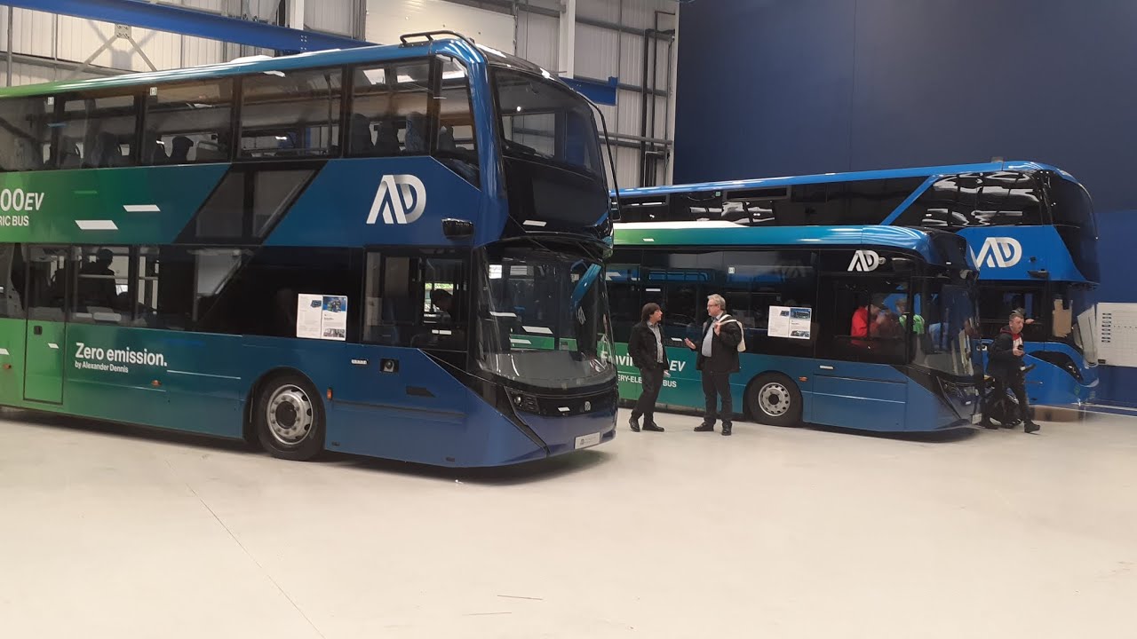 (Farnborough Open Day) - Enviro 400 EVs & Enviro 100 - at Alexander ...