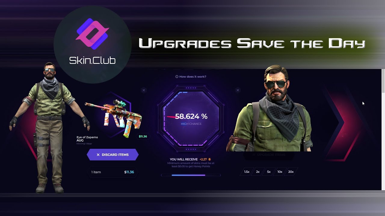 Upgrades Save the Day - Skin Club - YouTube