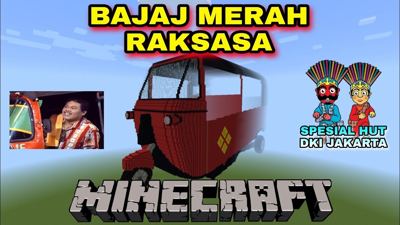 BAJAJ MERAH RAKSASA IN MINECRAFT - LEGENDARY VEHICLE - YouTube