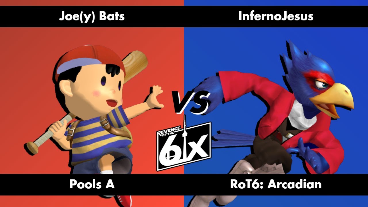 ROT6 Arcadian Pools A - Joe(y) Bats (Ness) vs InfernoJesus (Falco ...