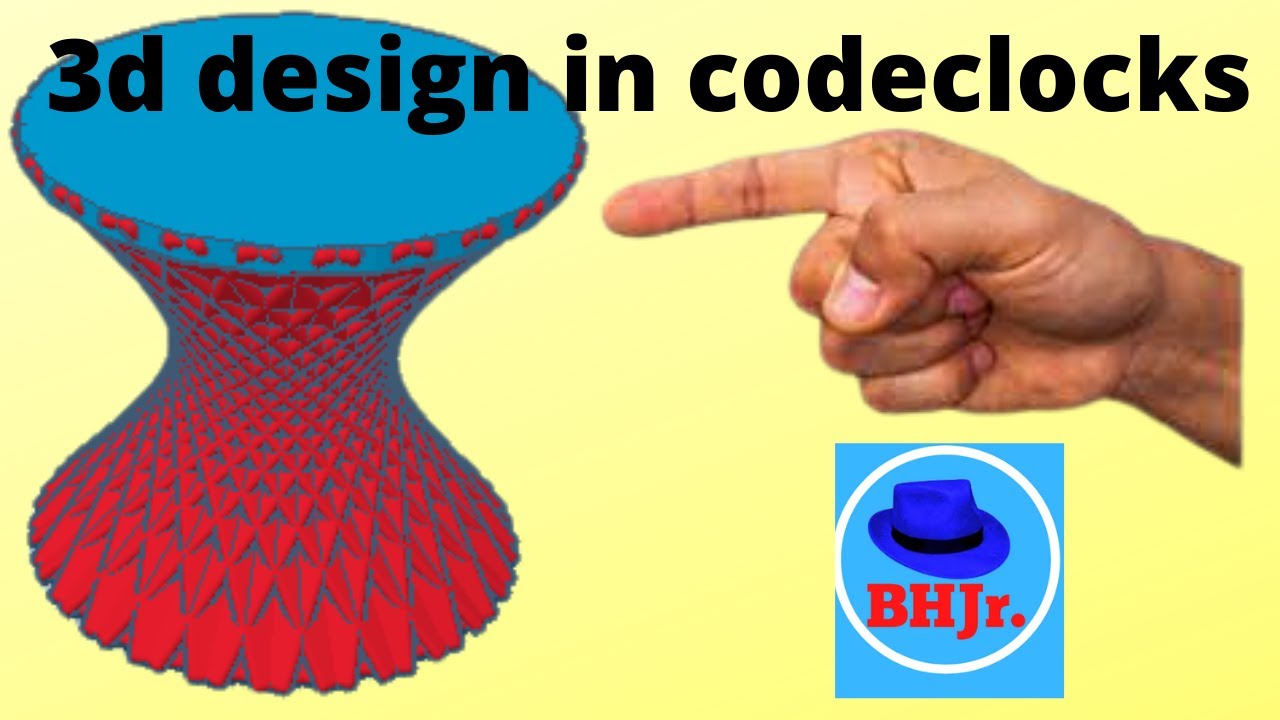 3D stool in tinkercad codeblocks - YouTube