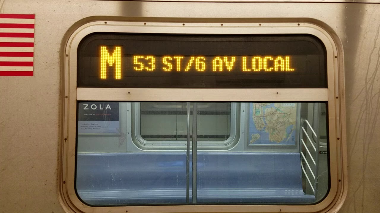 MTA NYCT: R160 M to Coney Island via Culver exterior destination sign ...