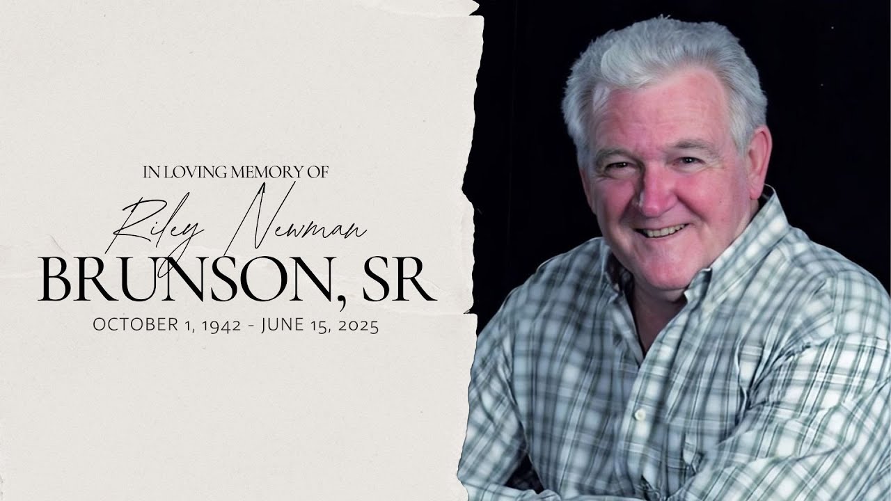 Funeral Service for Riley Newman Brunson, Sr | June 20, 2025 - YouTube
