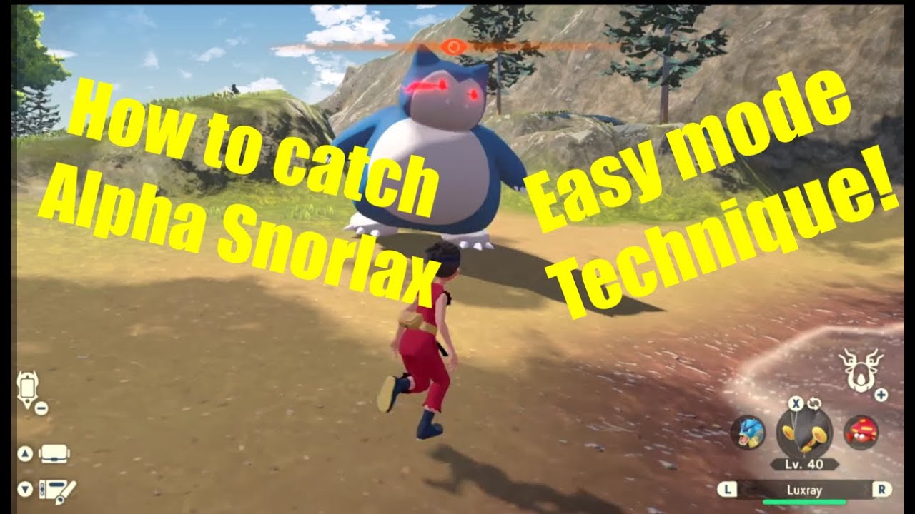 How to catch Alpha Snorlax Easy Pokemon Legends Arceus - YouTube
