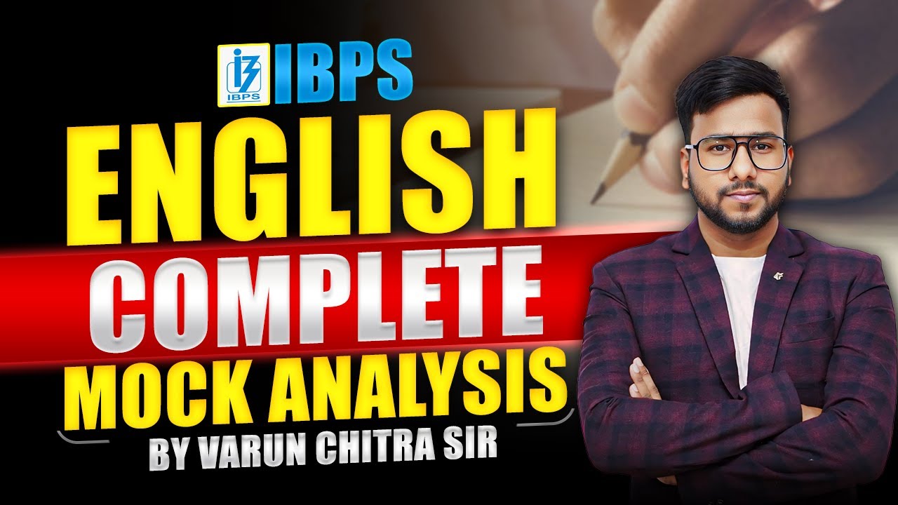 How to Analyse Mock Tests for Bank Exams | ENGLISH LIVE MOCK ANALYSIS ...