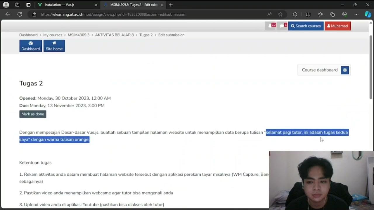 TUGAS 2 DASAR VUE JS - YouTube