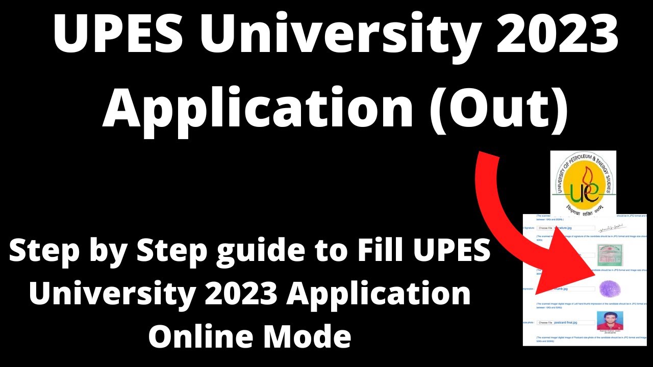 UPES University Admission 2023 Application- How to Fill UPES University ...