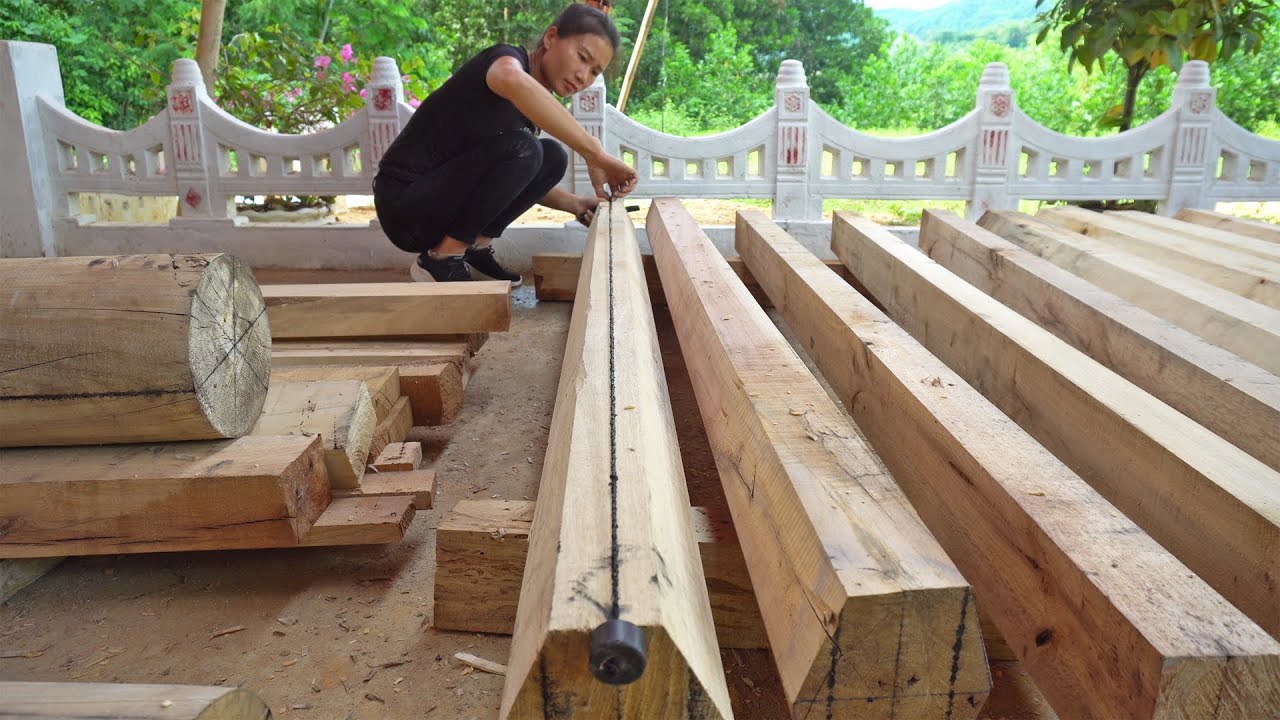 How To Woodworking Build Wooden Cabin - BUILDING BIGGEST LOG CABIN - My ...