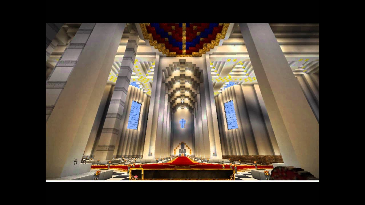 Minecraft - Epic Cathedral Church - YouTube