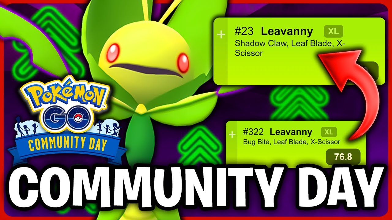 HUGE BUFF? *NEW* SEWADDLE COMMUNITY DAY ADDS SHADOW CLAW TO LEAVANNY ...