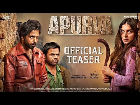Apurva | Official Trailer |Tara Sutaria15th November |Apurva_Apurva ...