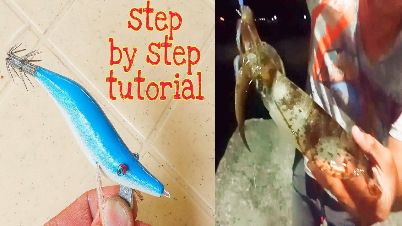 How to make a wooden squid lure | step by step tutorial. - YouTube
