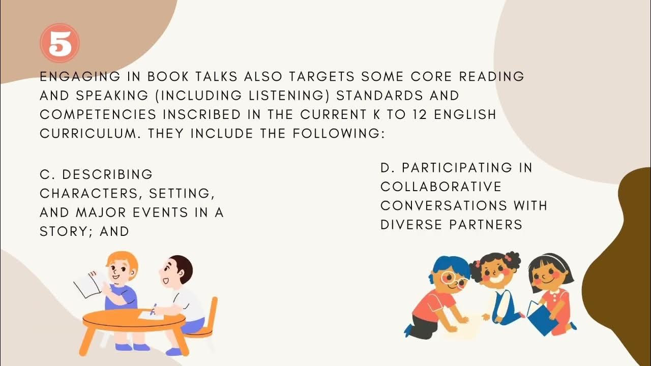 LESSON 8: PUPIL LED BOOK TALKS - YouTube