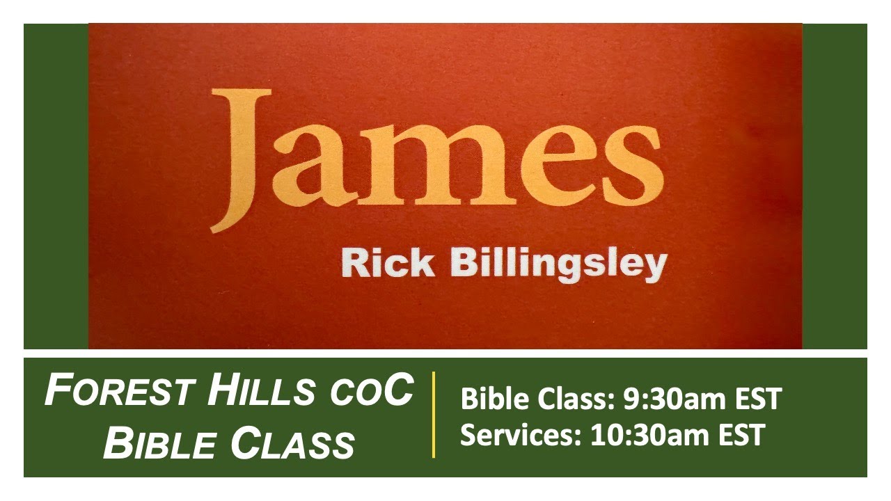 2025-06-08 Bible Study - The Book of James, Lesson 1 - YouTube