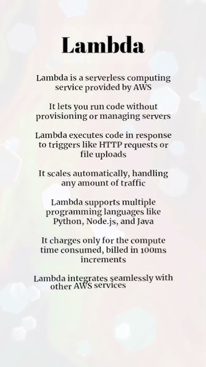 What is Lambda - computer technology #computerscience #shorts - YouTube