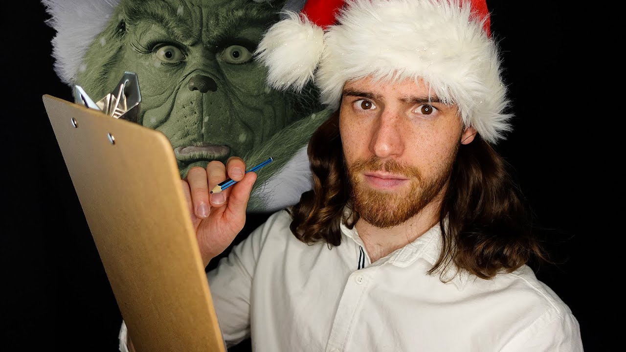 Sketching You But You're THE GRINCH (ASMR Roleplay) - YouTube