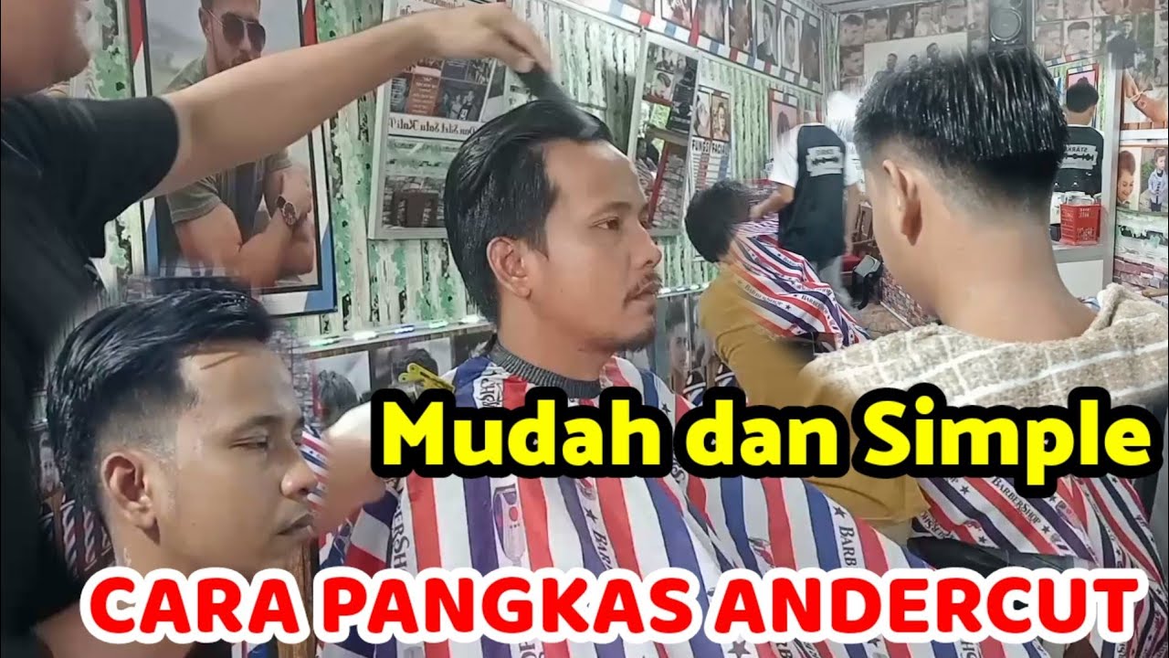CARA PANGKAS UNDERCUT ! PANGKAS SAMPING KEREN 2022 ! CARA PANGKAS ...