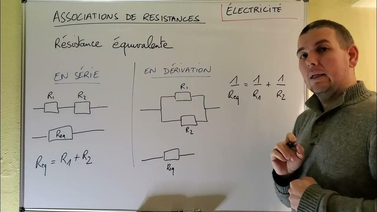 BTS électricité Comment calculer une résistance équivalente, association en série et en ...