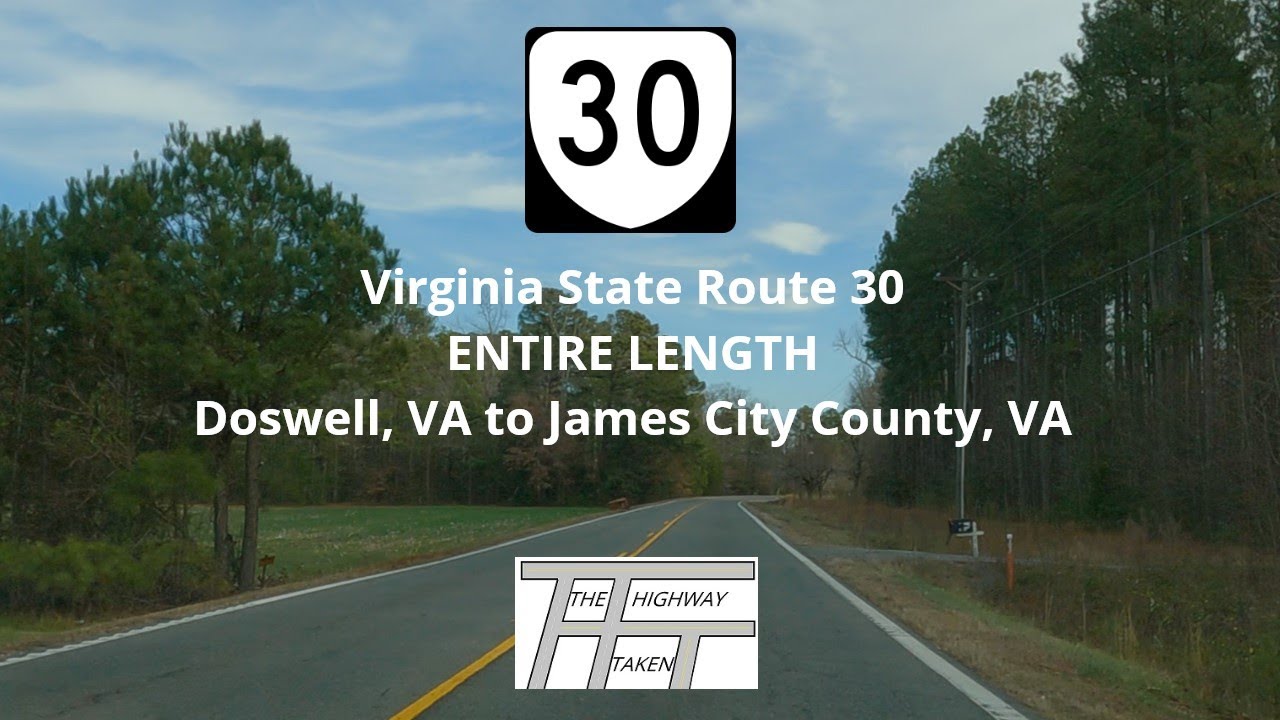 Virginia State Route 30 – Entire Length - YouTube