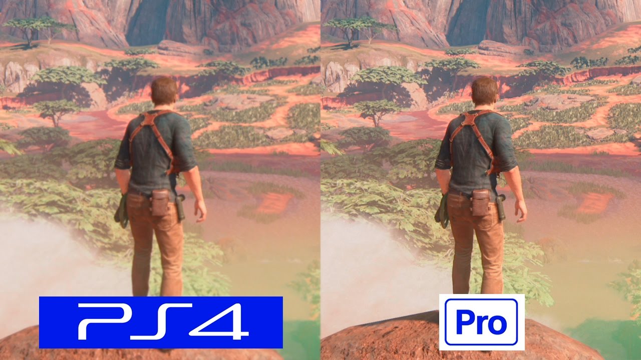 Uncharted 4 PS4 VS PS4 PRO GRAPHICS COMPARISON Comparativa YouTube
