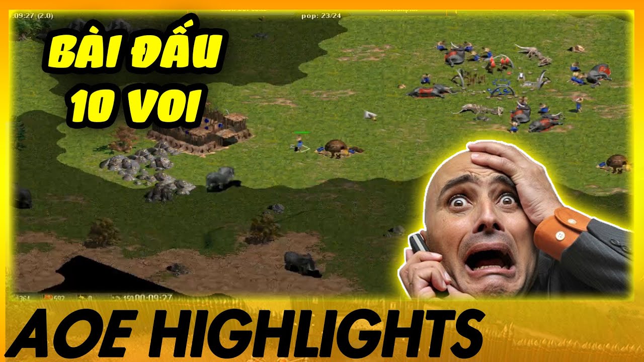 Map NGHÌN NĂM CÓ MỘT - 10 VOI XUẤT HIỆN...SIÊU ẢO | AoE Highlights ...