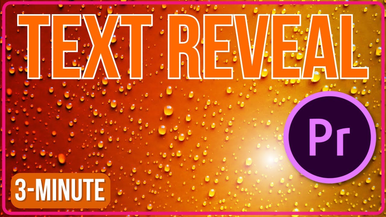 Premiere Pro How To Create A Text Reveal With Vertical Line Fast Premiere Pro How To Create A Text Reveal With Vertical Line Fast