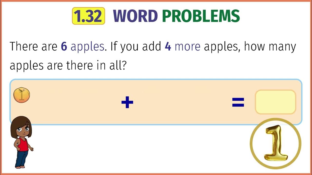 Solving simple word problems | 1 - 10 | Grade 1 Maths tutorial - YouTube