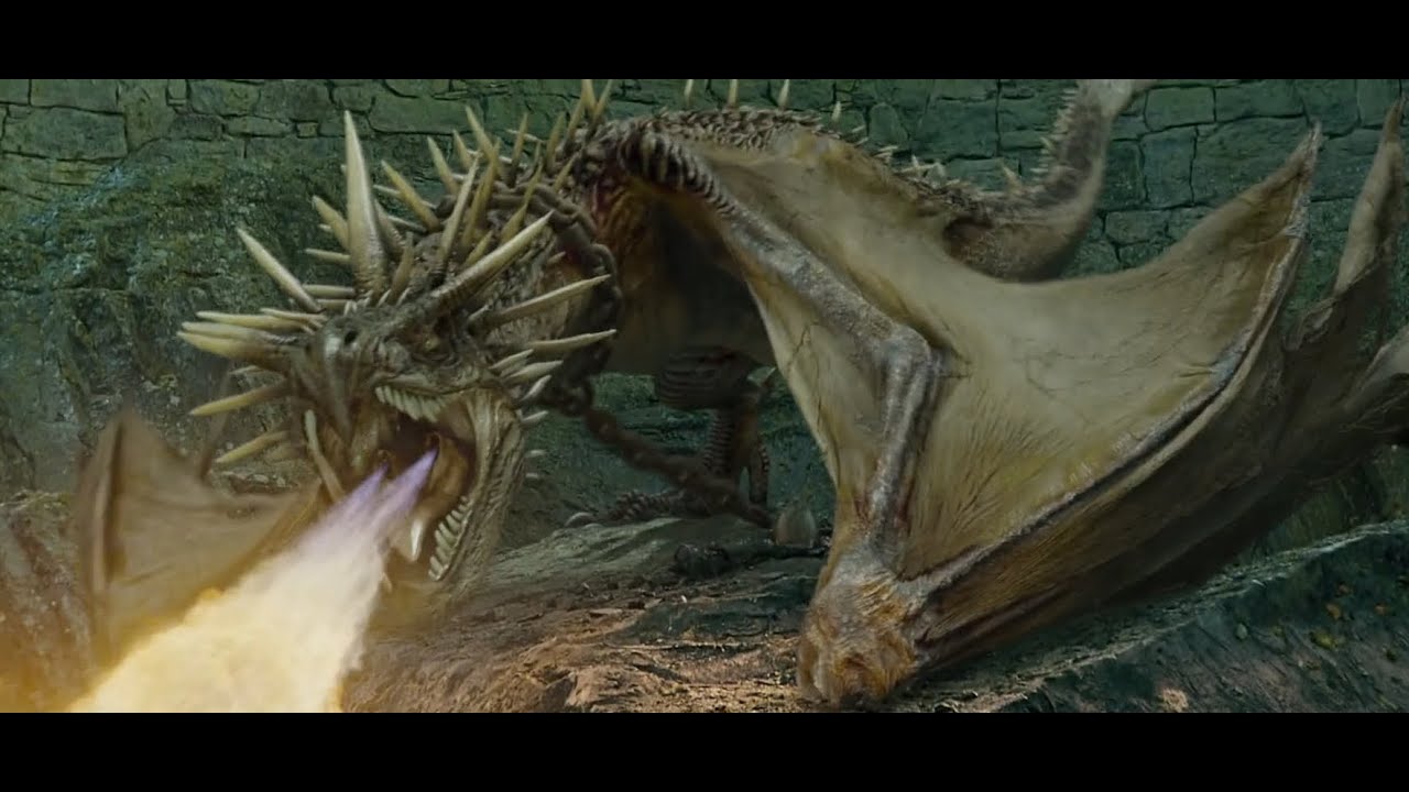 Harry Potter Vs El Dragón Colacuerno Húngaro | Harry Potter y el Caliz ...