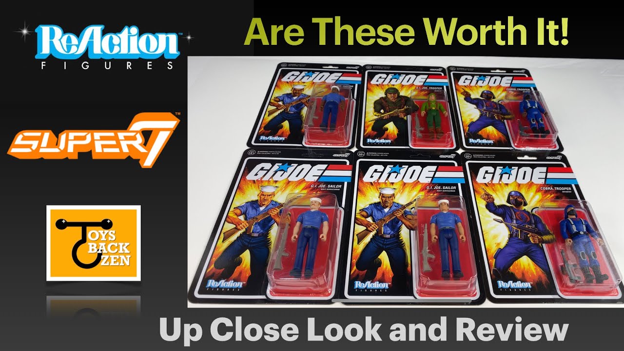 GI Joe Army Builders - Cobra and GI Joe Troopers Sailors by Super7 ...
