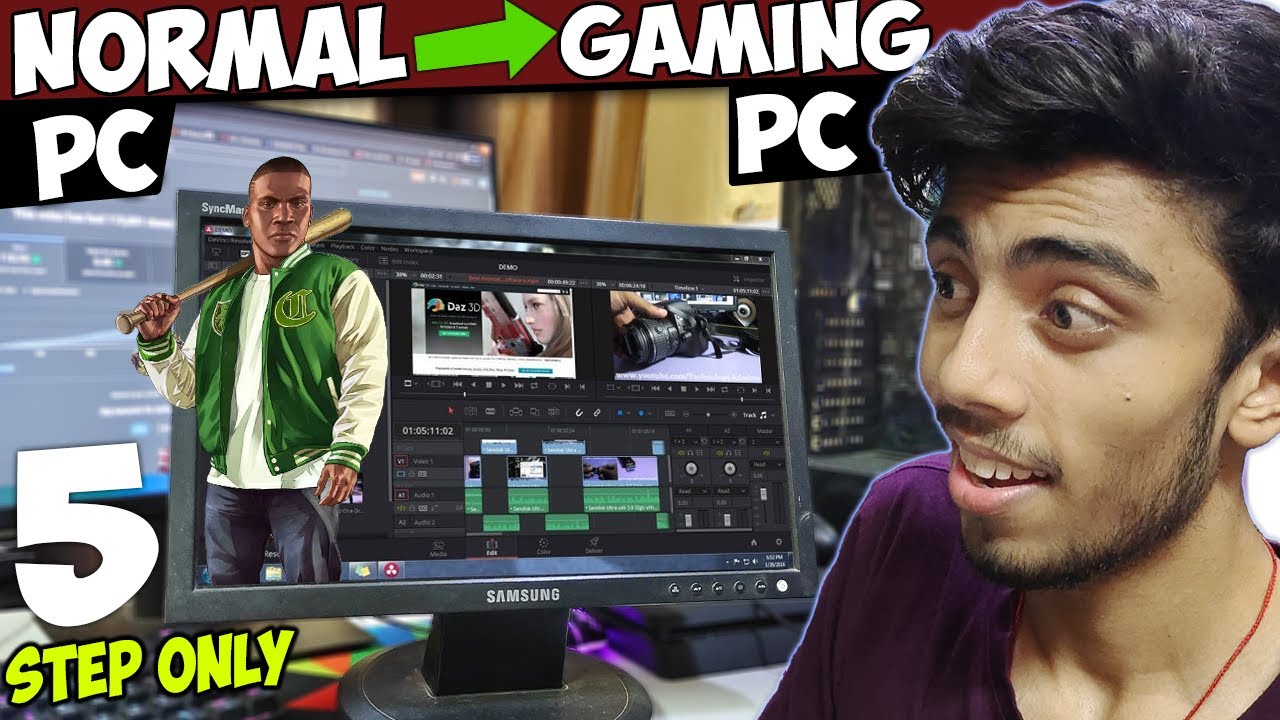 Convert NORMAL PC TO Gaming PC | In 5 Steps & Play GTA 5 & Android ...