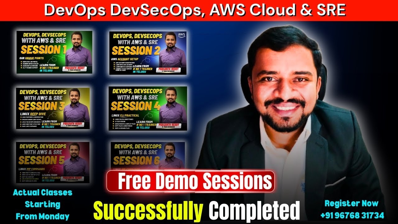 1 Week Free Demo Sessions Completed! | DevOps, DevSecOps AWS & SRE Actual Classes Starting Now ...